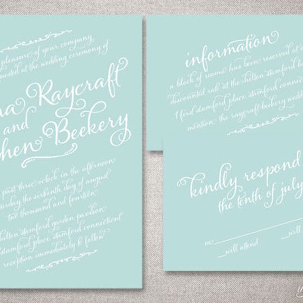 Shabby Chic Wedding Invitation - Etsy