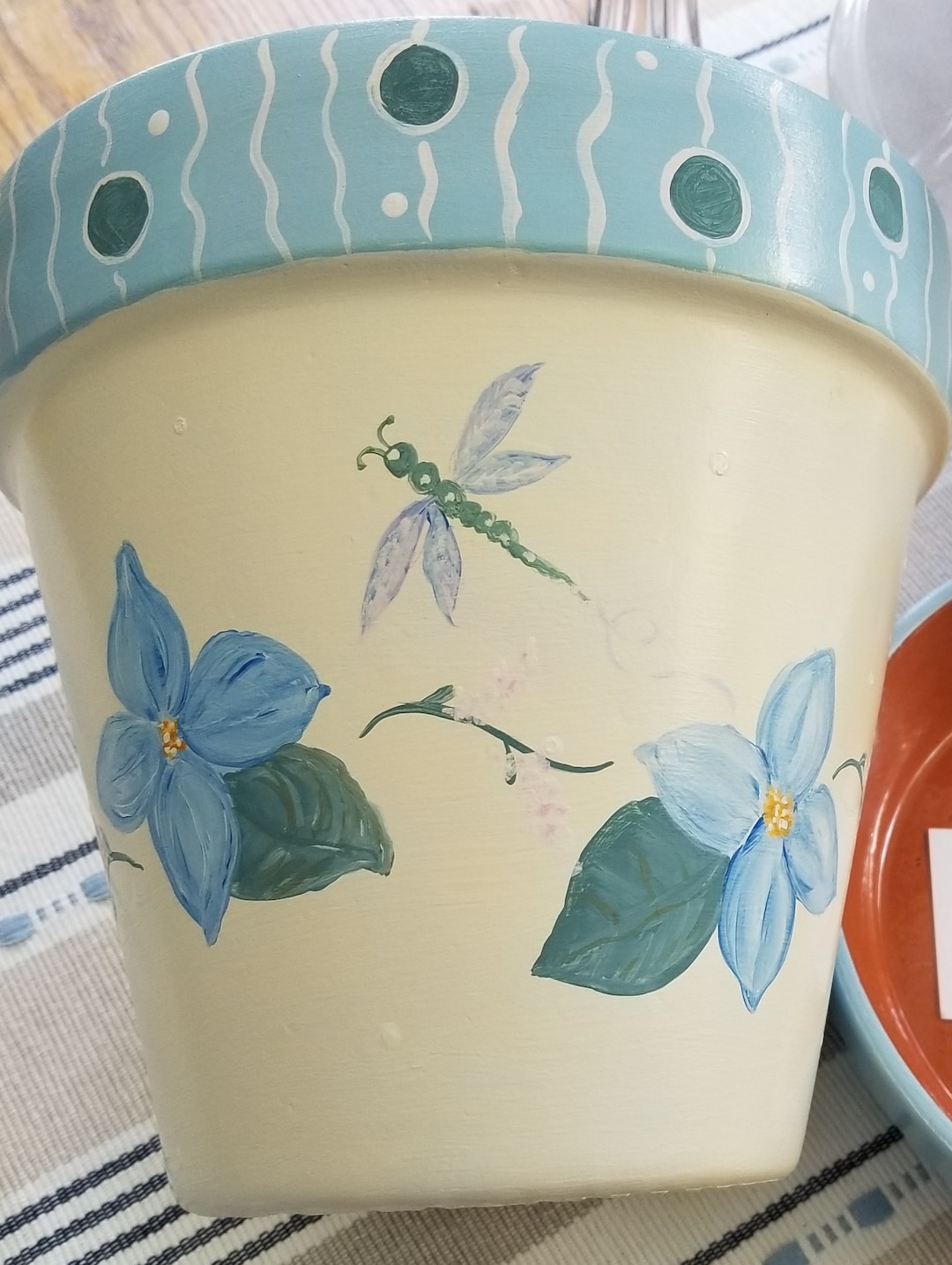 Whimsical Hand Painted Flower Pot - Choice of 4" and 6" - Etsy