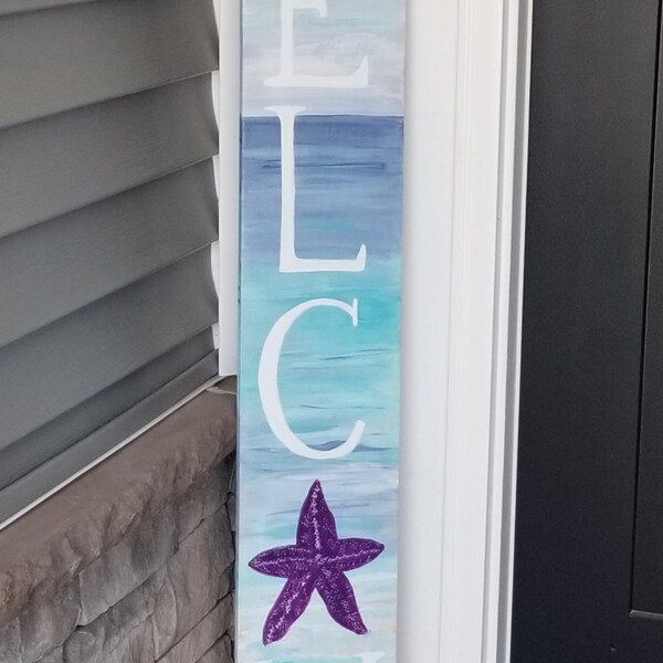 Outdoor Coastal Welcome Sign - Etsy