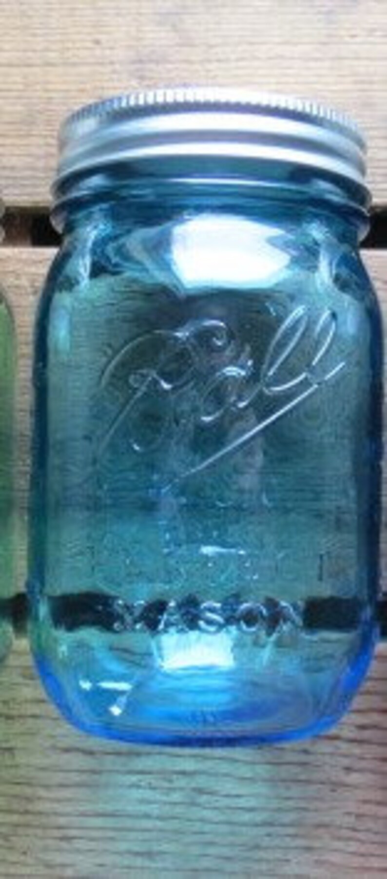 2 BLUE, BALL Mason Jars 100th Anniversary American Heritage Vintage ...