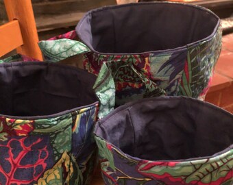 Large Fabric Baskets - Etsy