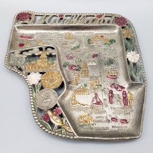 Vintage Ashtrays ~ State Metal Souvenir Collectible - Etsy