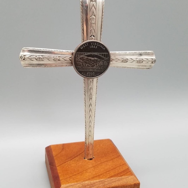 Silverware Cross - Etsy