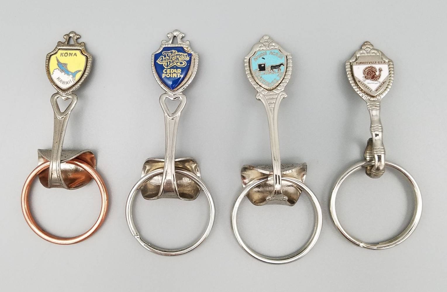 Collector Spoon Keyrings Key Fobs Kona Hawaii Cedar - Etsy UK