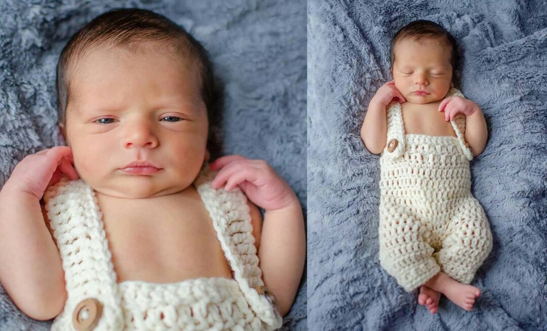 Infant Cream Overalls - Etsy