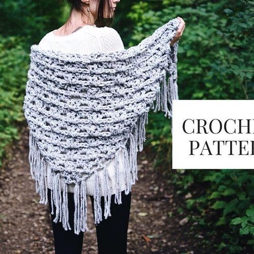 CROCHET PATTERN: Spruce Grove Wrap - Etsy