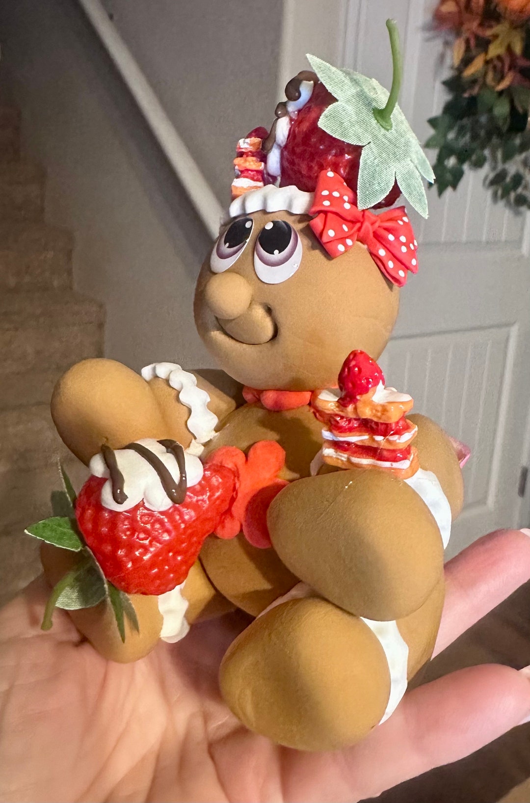 Strawberry Gingie Clay Buddy - Etsy