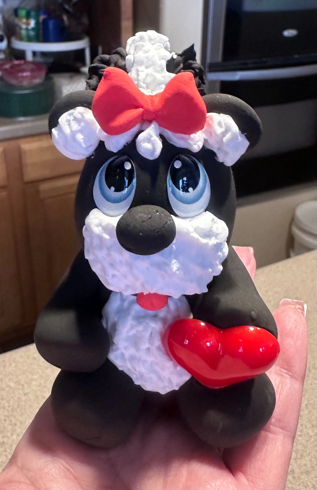 Skunk Girl Clay Figure ( Petunia) - Etsy