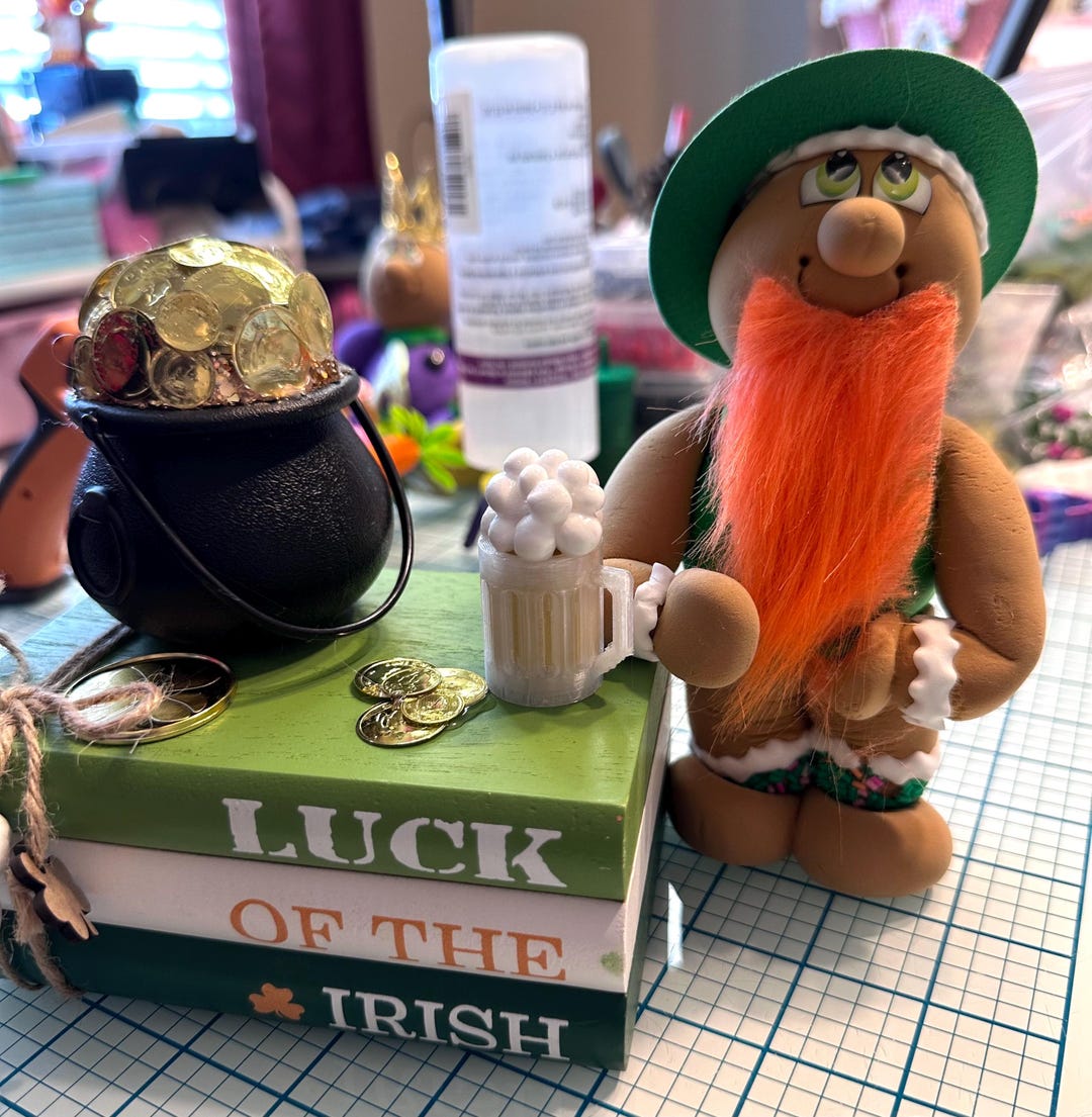 Clay Buddy Gingie Leprechaun - Etsy