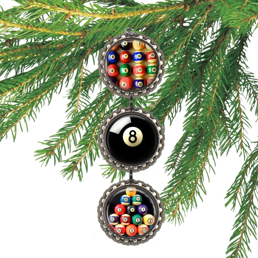 Billiards Ornament, Pool Player Gift, Christmas Ornament, Billiard ...