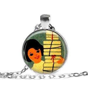 Book Keychain or Necklace-book Club Gift-teacher Gift Keyring-vintage ...