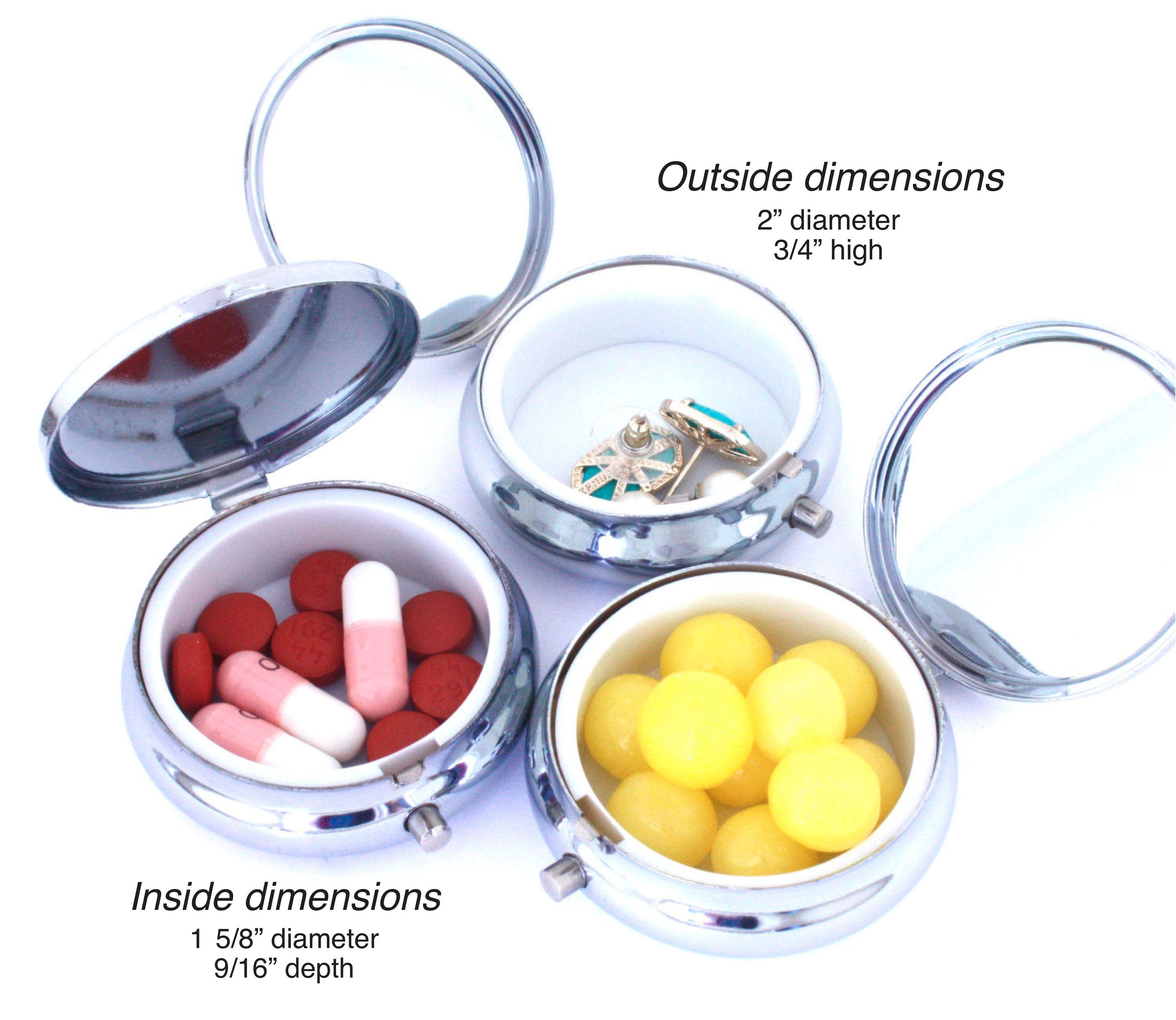 Moroccan Design Pill Box Exotic Mandala Pill Case | Etsy