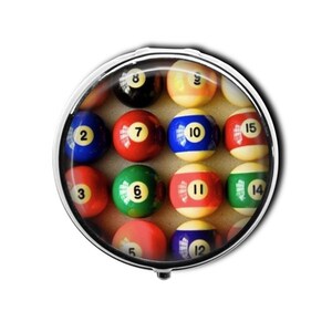 Billiard Ball Wine Charms, Vintage Pool Ball Party Favors, Gift for ...