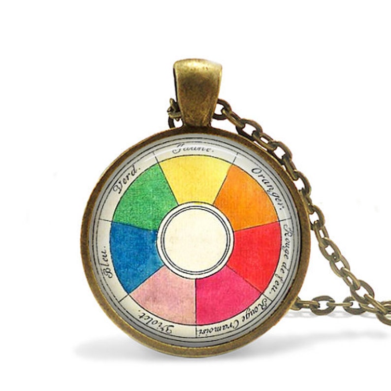 Vintage Color Wheel Pendant Necklace Artist Gift For Art Etsy vintage-color-wheel-pendant-necklace-artist-gift-for-art-etsy