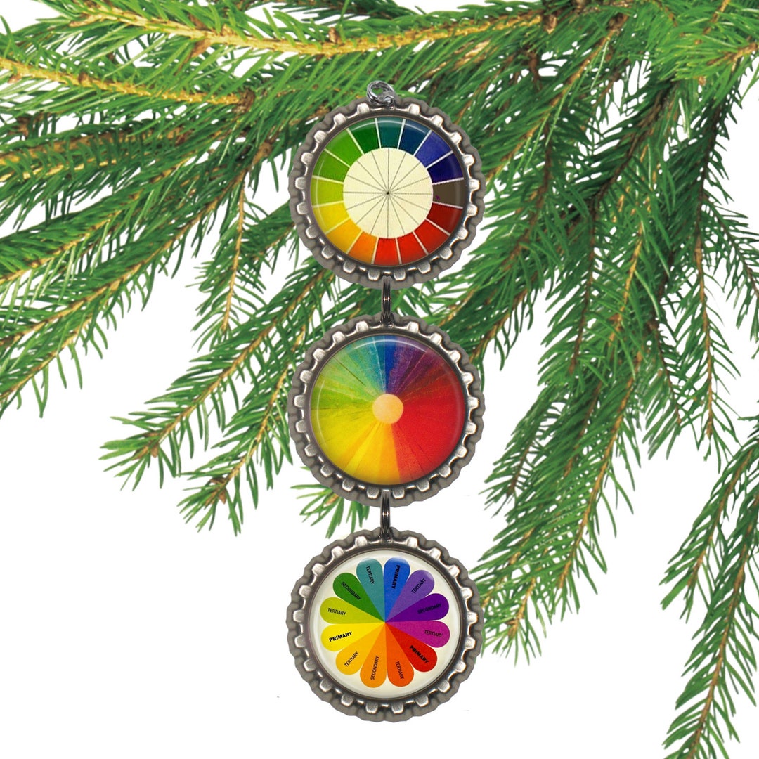 Color Wheel Ornament-2 Stylesart Teacher Gift for - Etsy
