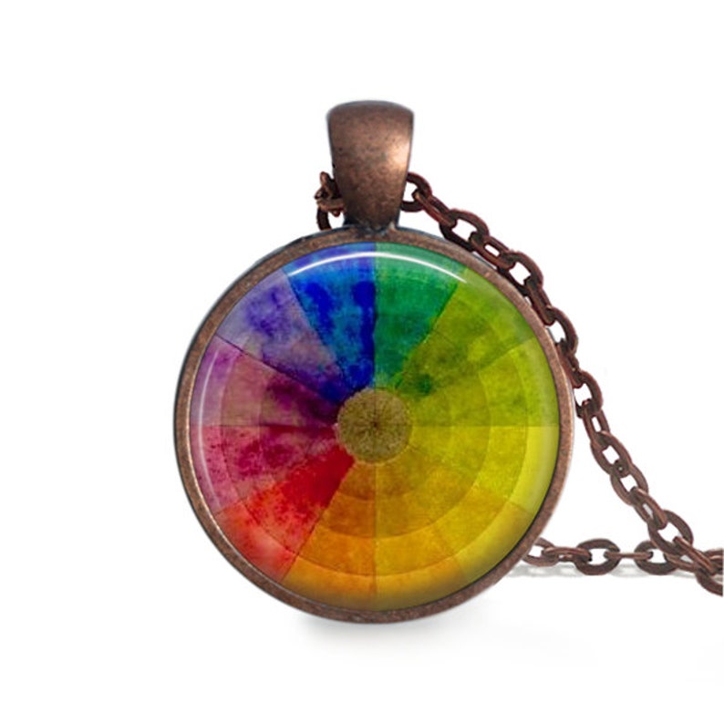 Vintage Color Wheel Pendant Necklace Artist Gift For Art Etsy vintage-color-wheel-pendant-necklace-artist-gift-for-art-etsy