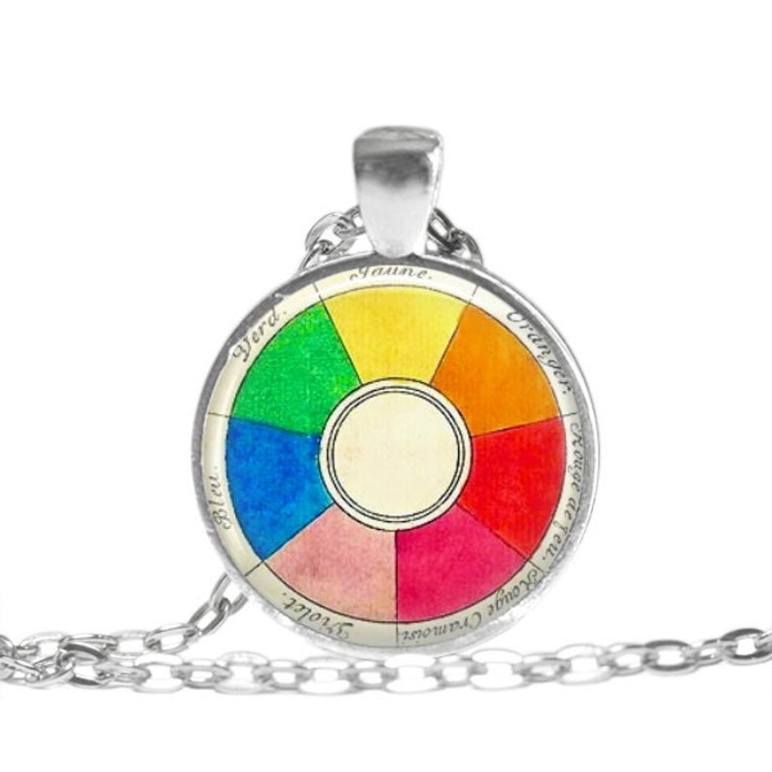 Color Wheel Keychain Vintage Color Wheel Key Ring Art - Etsy
