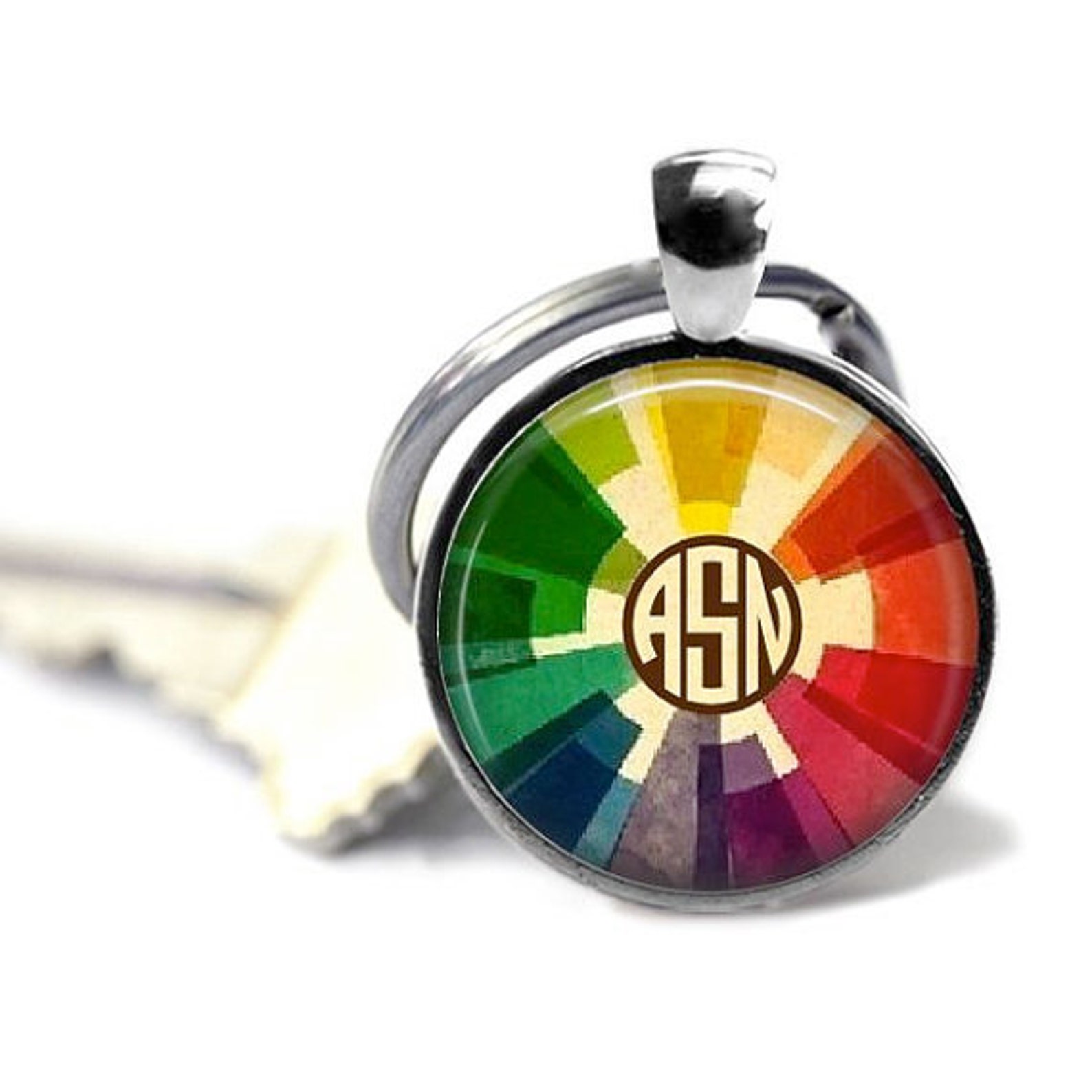 French Color Wheel Pill Box-custom Initial Pill Case-vintage | Etsy