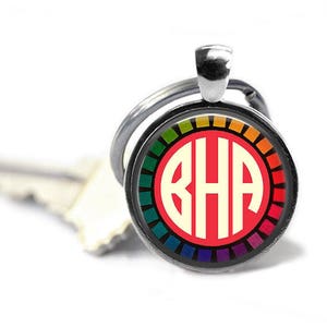 Color Wheel Keychain, Vintage Color Wheel Key Ring, Art Teacher Gift ...