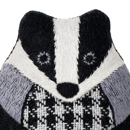 Badger Embroidery Kit - Etsy