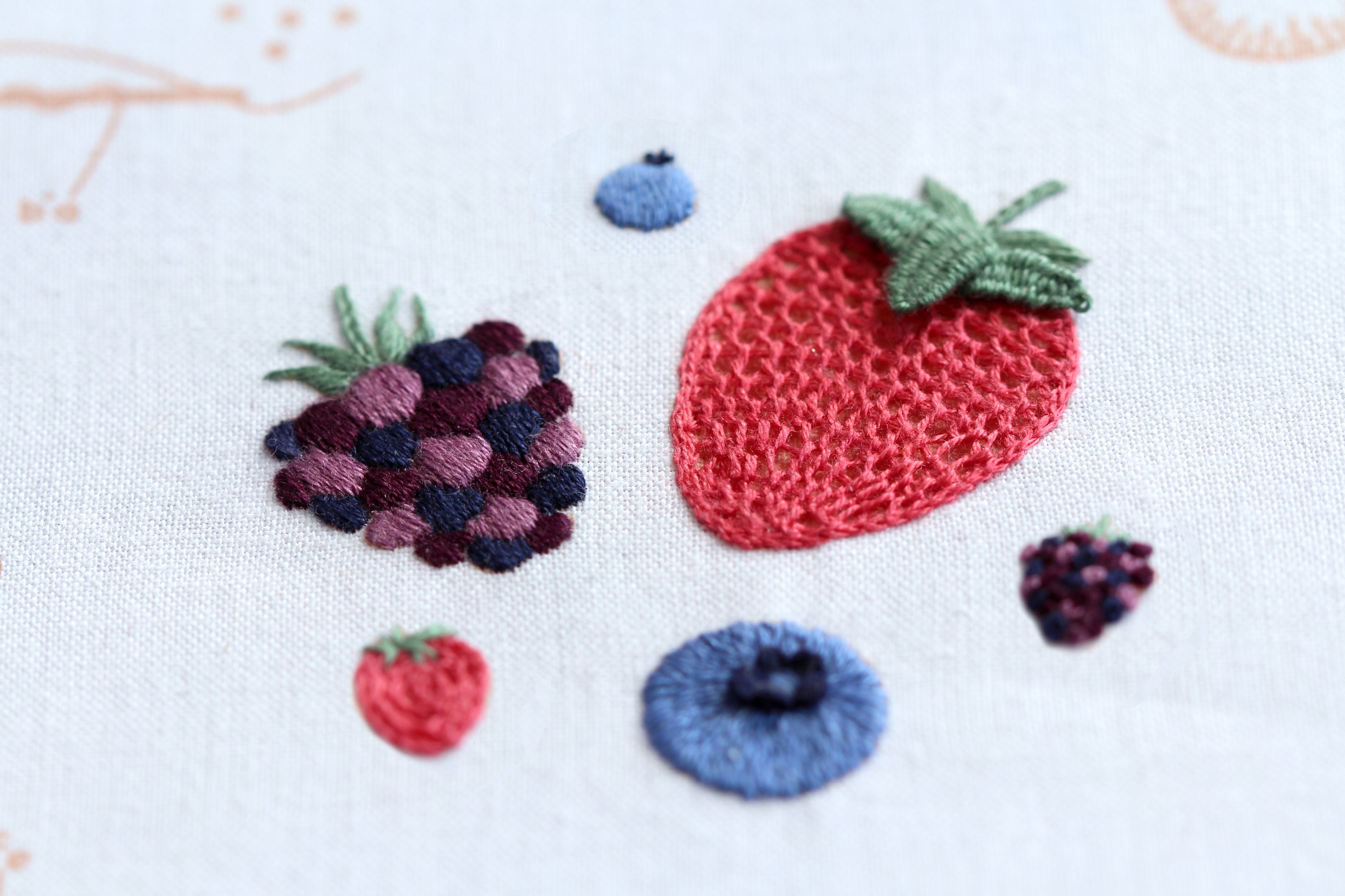Berries Embroidery Stitch Sampler | Etsy