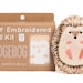 Hedgehog - Embroidery Kit - Etsy