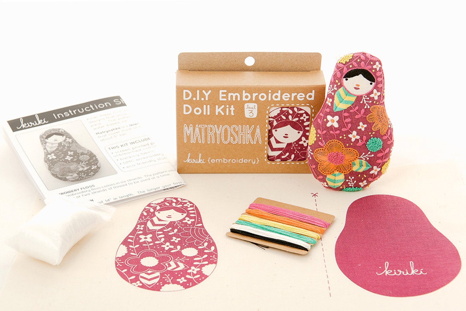 Matryoshka - Embroidery Kit - Etsy
