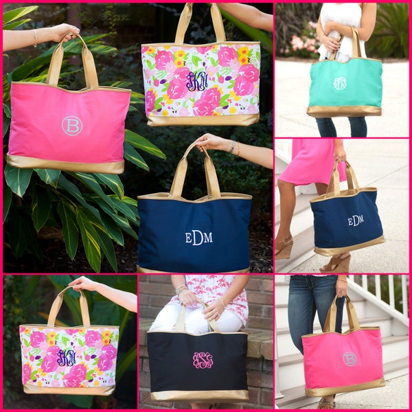 Monogram Tote Bag - Etsy