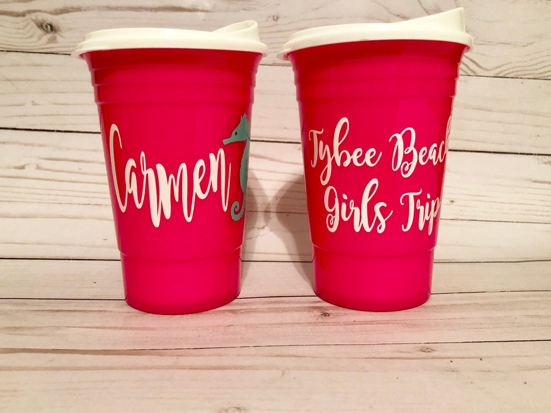 Personalized Party Cups, Monogrammed Party Cups, Bridesmaid Cups, 16 Oz ...