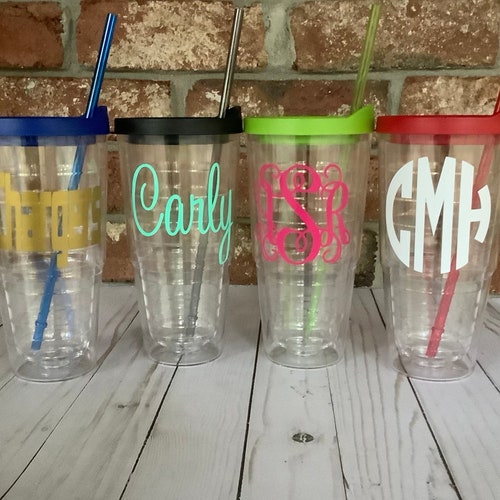 Personalized Acrylic Tumbler Monogrammed Tumbler Tervis - Etsy