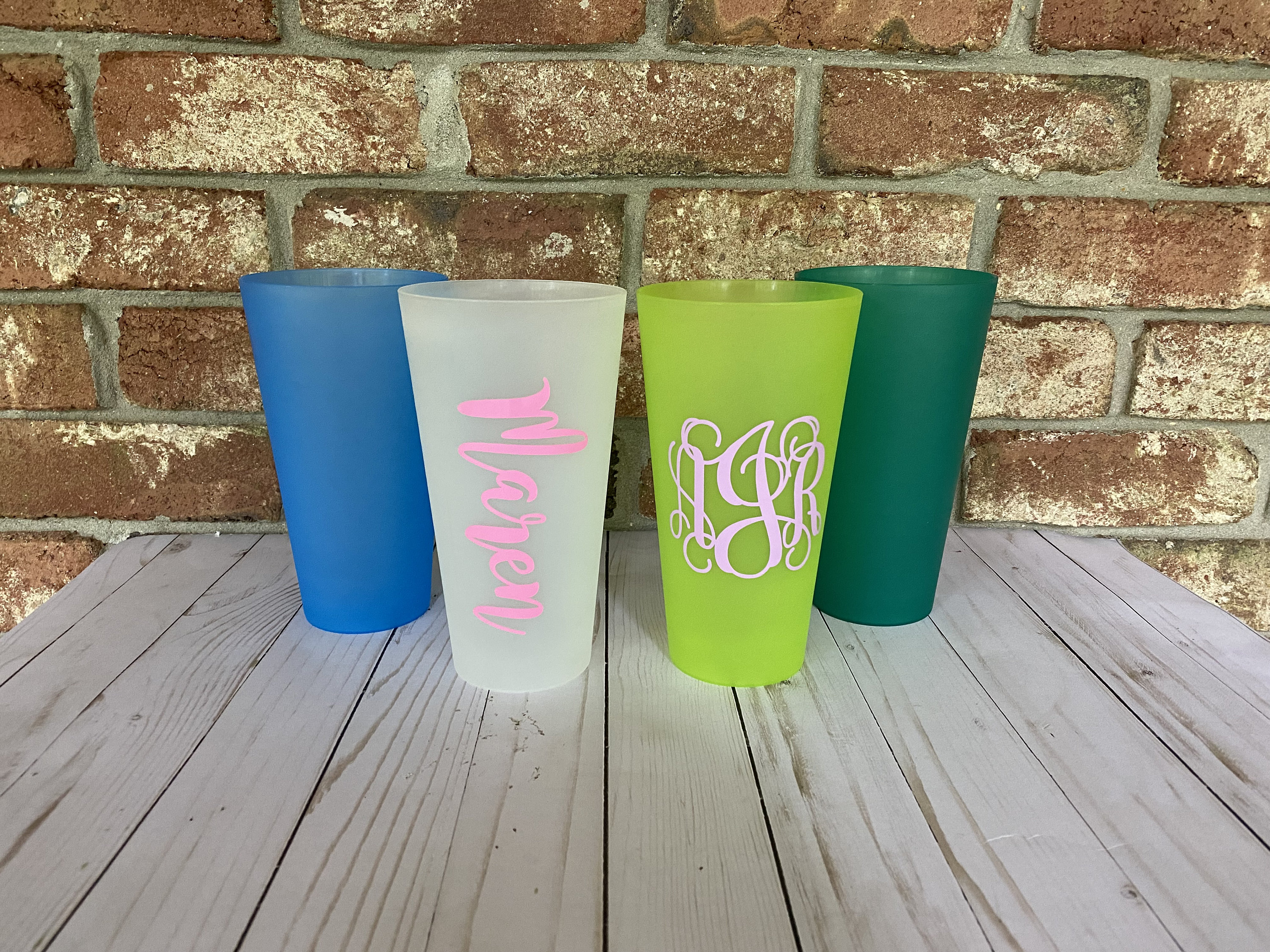 Personalized Tumblers set of 2 Monogrammed Tumblers Beach - Etsy