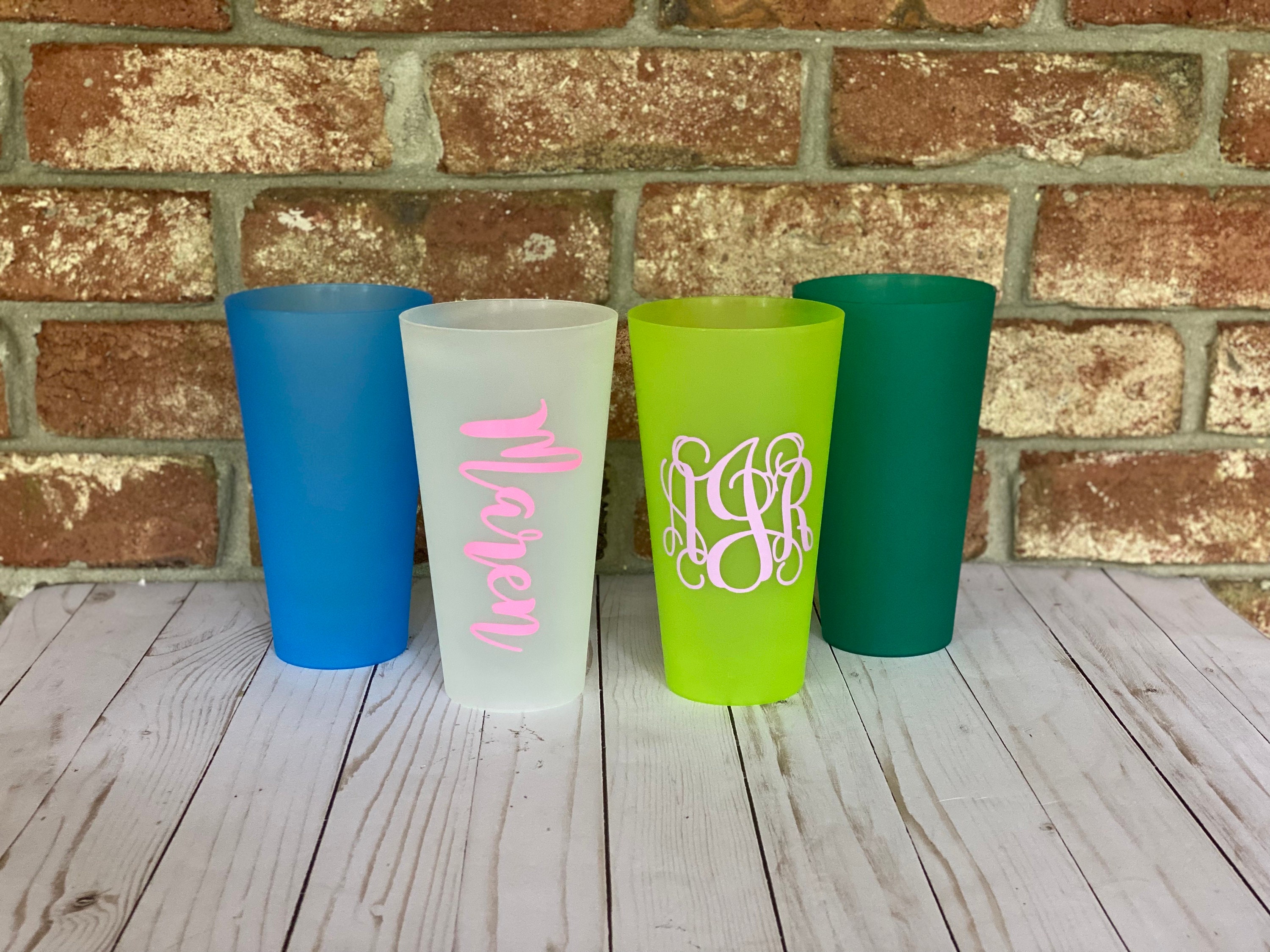 Personalized Tumblers set of 2 Monogrammed Tumblers Beach - Etsy