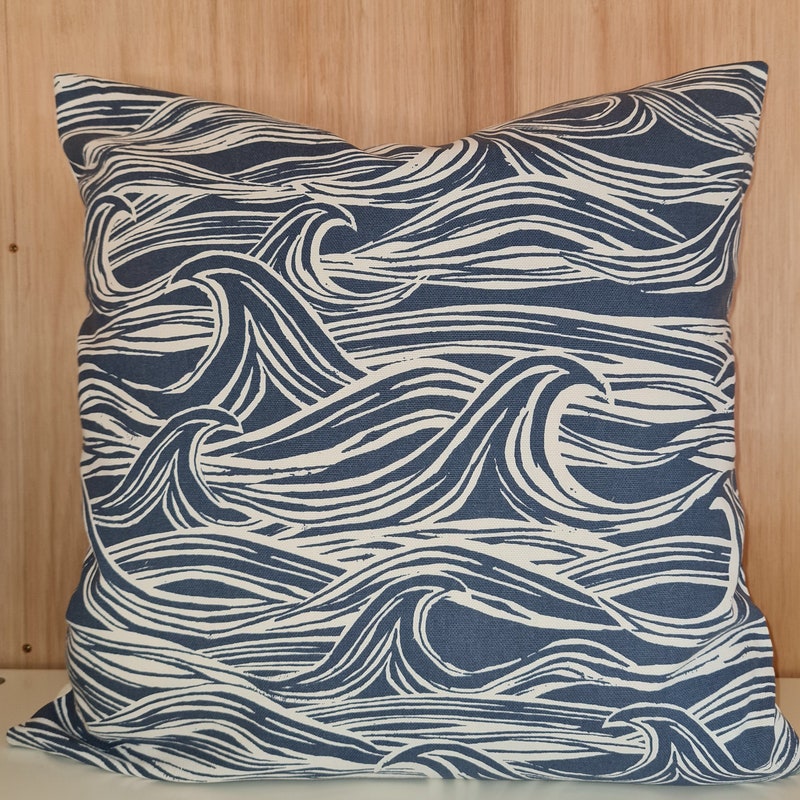 Waves Pillow - Etsy