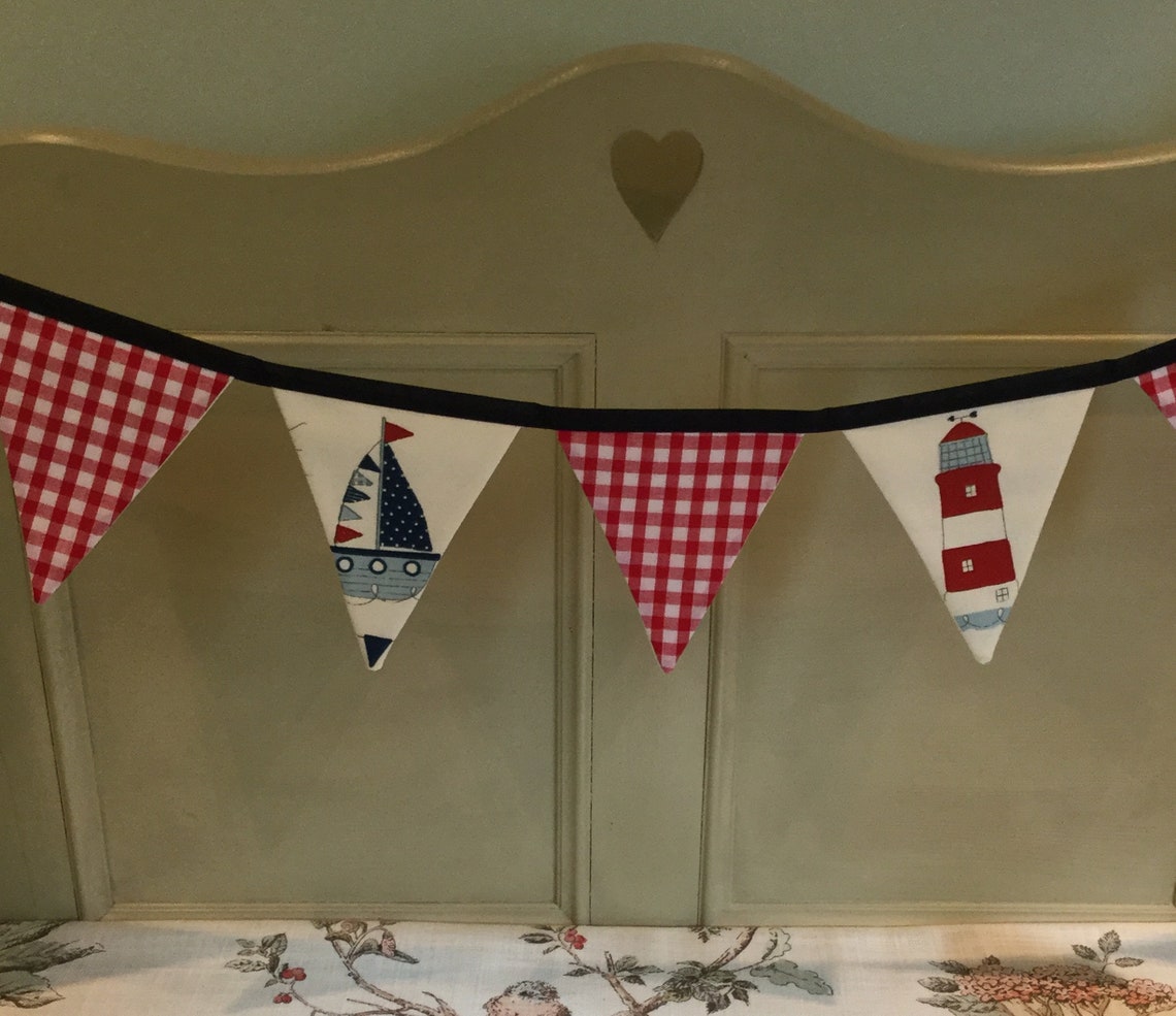Nautical Bunting Flags Nursery Birthday Wedding Garden Party | Etsy