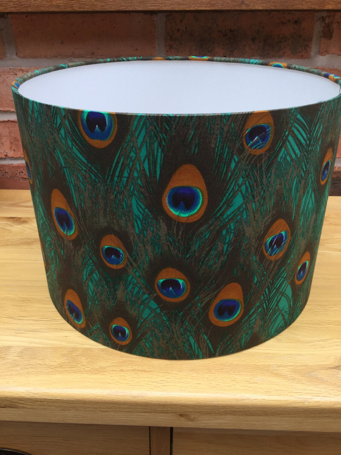 Peacock Lampshade Feather Lampshade Peacock Feather Lampshade - Etsy UK
