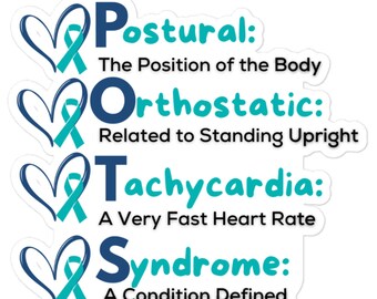 POTS Awareness Sticker, Postural Orthostatic Tachycardia Syndrome ...