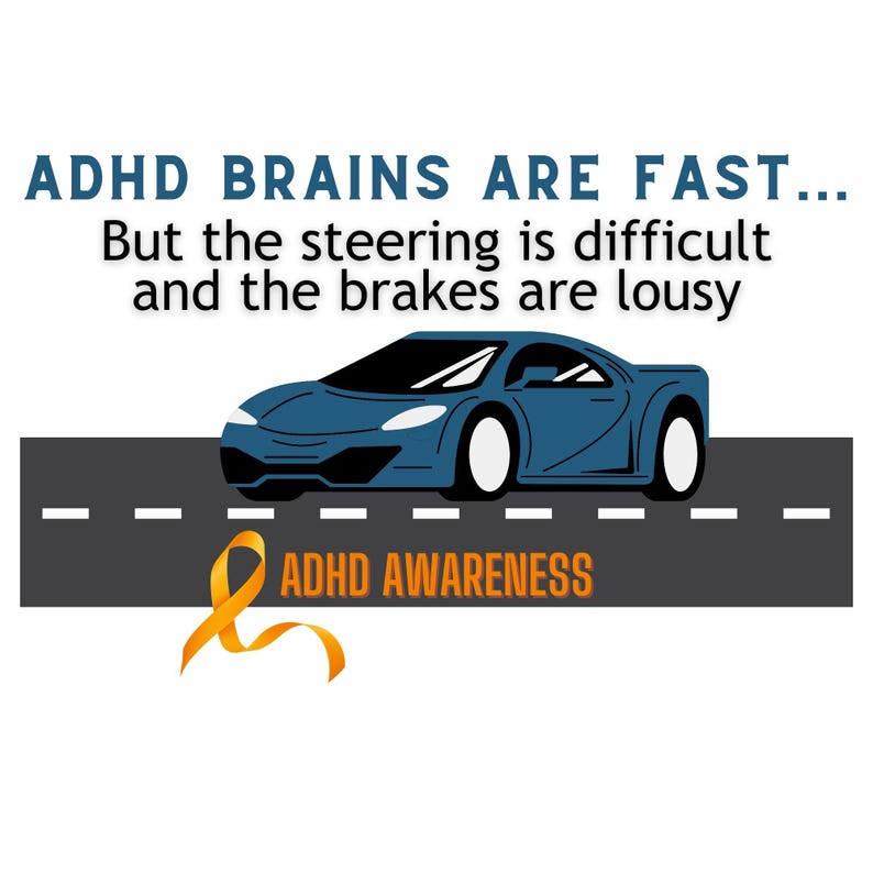 ADHD Awareness Clipart Bundle | Orange Ribbon PNG & Butterfly Graphics ...