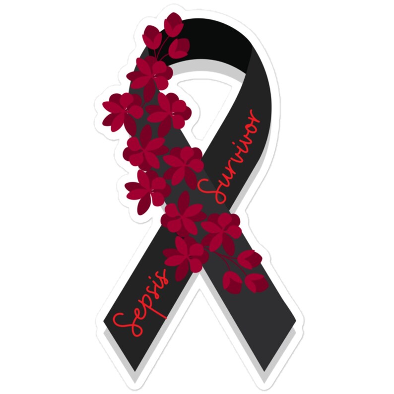 Sepsis Survivor Sticker | Septic Shock | Septicemia Awareness | Blood ...