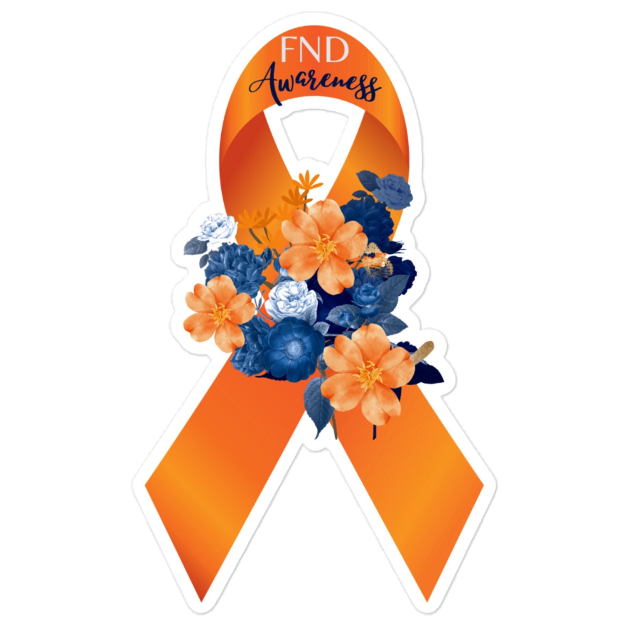 Functional Neurological Disorder Awareness Ribbon Sticker | FND - Etsy