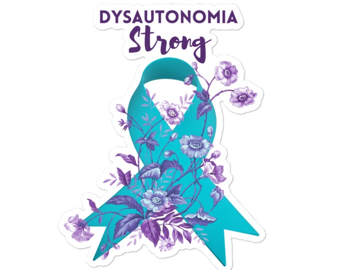 POTS Awareness Sticker, Postural Orthostatic Tachycardia Syndrome, Teal ...