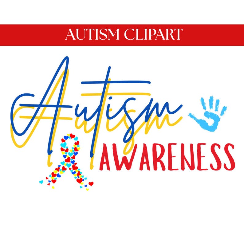 Autism Awareness Clipart - Etsy