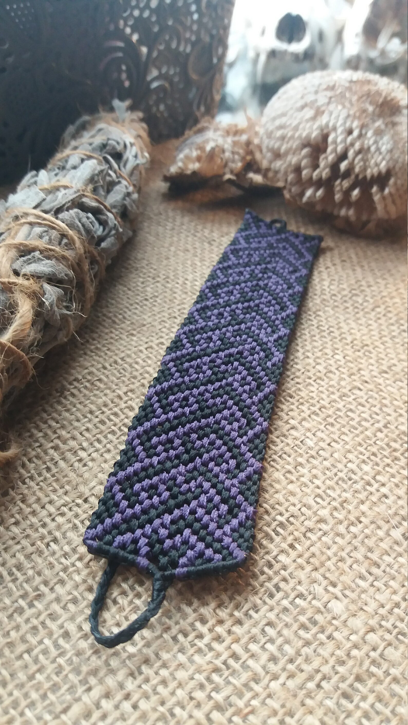 Celtic Knot Macrame Cuff Bracelet Men Wide Unisex Macrame - Etsy