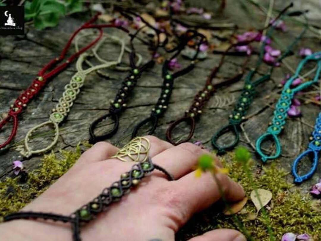Macrame Ring Bracelets, Macrame Slave Bracelets - Etsy