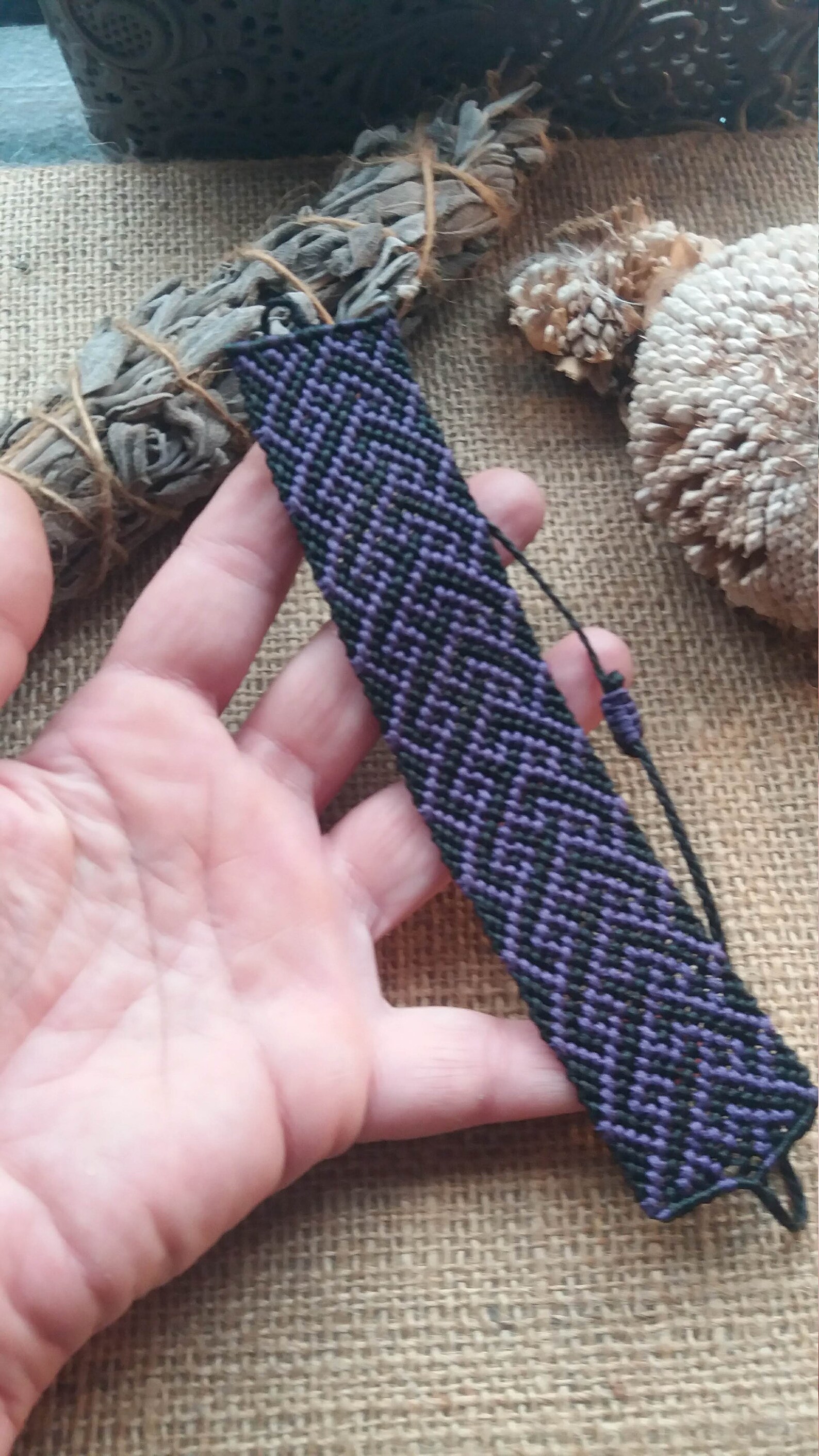 Celtic Knot Macrame Cuff Bracelet Men Wide Unisex Macrame - Etsy