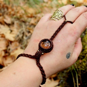 Dark Brown Macrame Slave Bracelet - Etsy