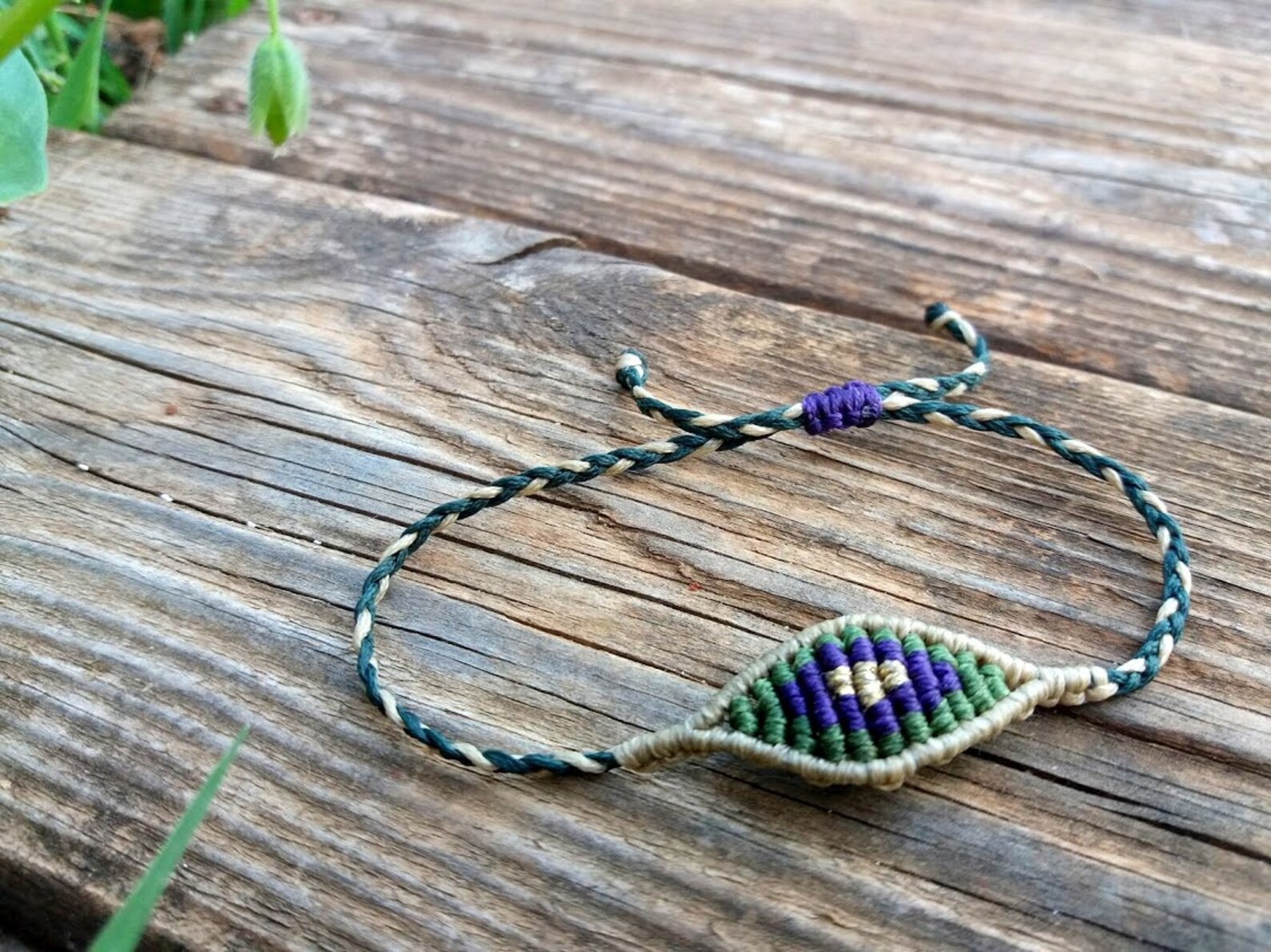 Evil Eye Macrame Bracelet - Etsy