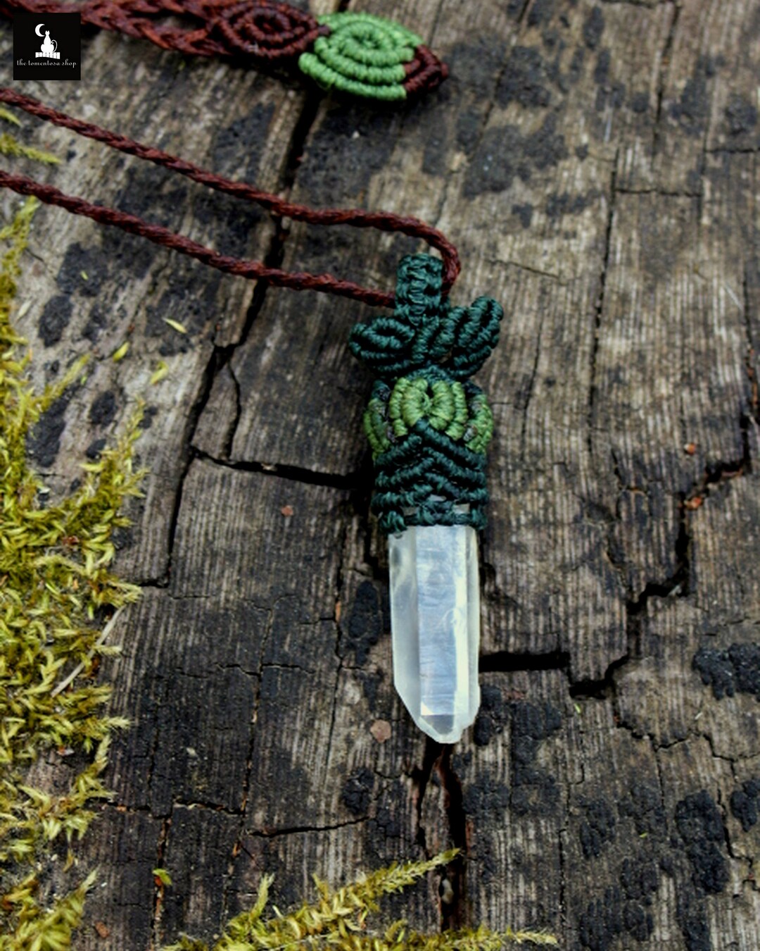 Crystal Macrame Necklace Inspired by the Forest - Etsy