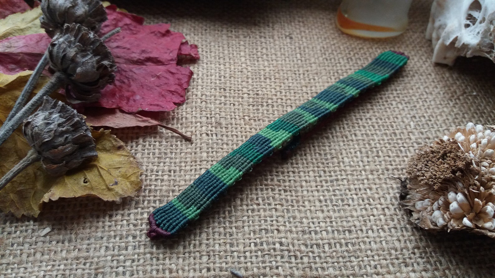 Macrame Bracelet in Green Tones Military Pattern Macrame - Etsy