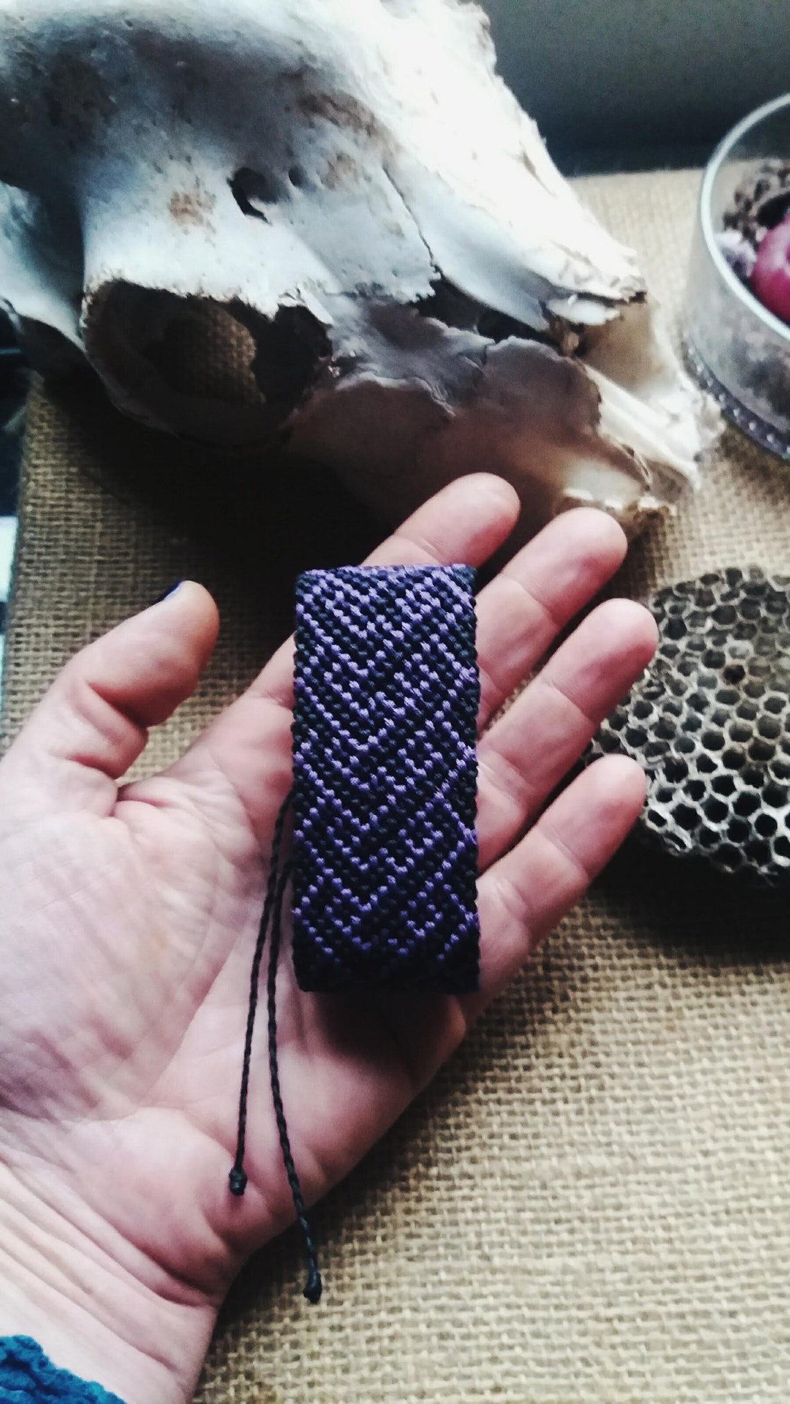 Celtic Knot Macrame Cuff Bracelet Men Wide Unisex Macrame - Etsy