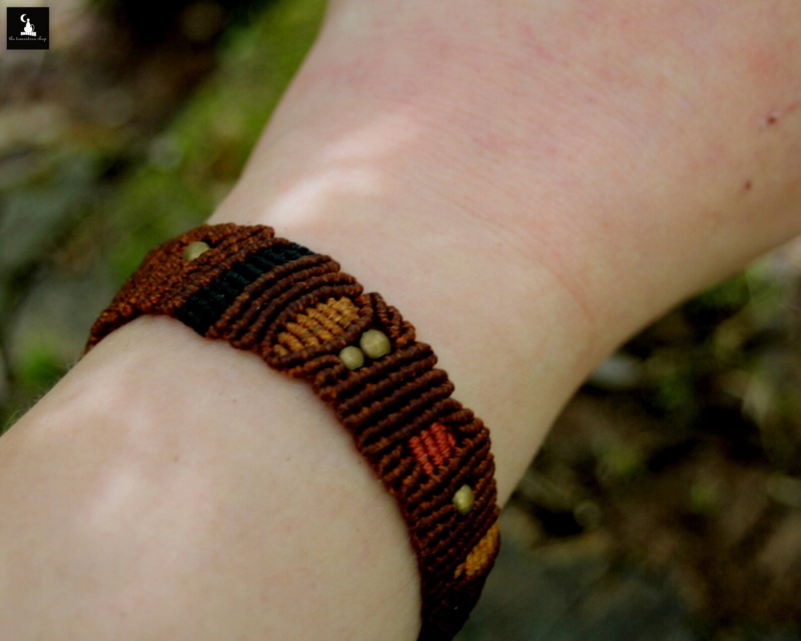 Brown Macrame Bracelet Micro-macrame Bracelet Forest | Etsy